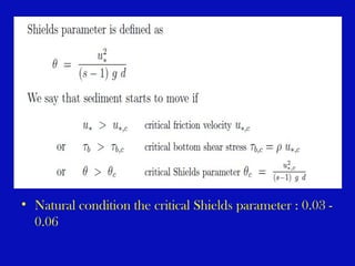 Sediment Transport in Open Channel (b).pptx | Free Download