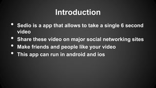 Sedio presentation | PPTX