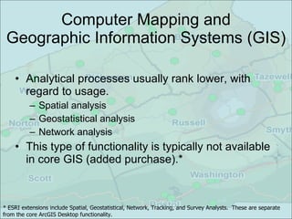 Moving Beyond the Map: Geospatial Analysis applied to Public Health and ...