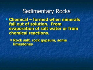 Sedimentary & Metamorphic Rocks | PPT | Geology | Science