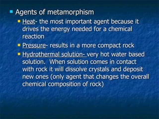 Sedimentary & Metamorphic Rocks | PPT | Geology | Science