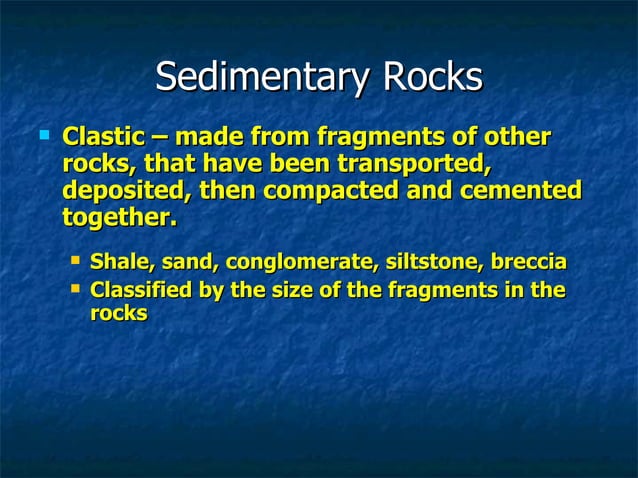 Sedimentary & Metamorphic Rocks | PPT | Geology | Science