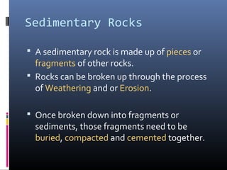 Sed meta rocks | PPT | Geology | Science