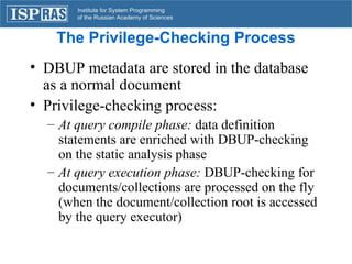 XQuery Triggers in Native XML Database Sedna | PPT