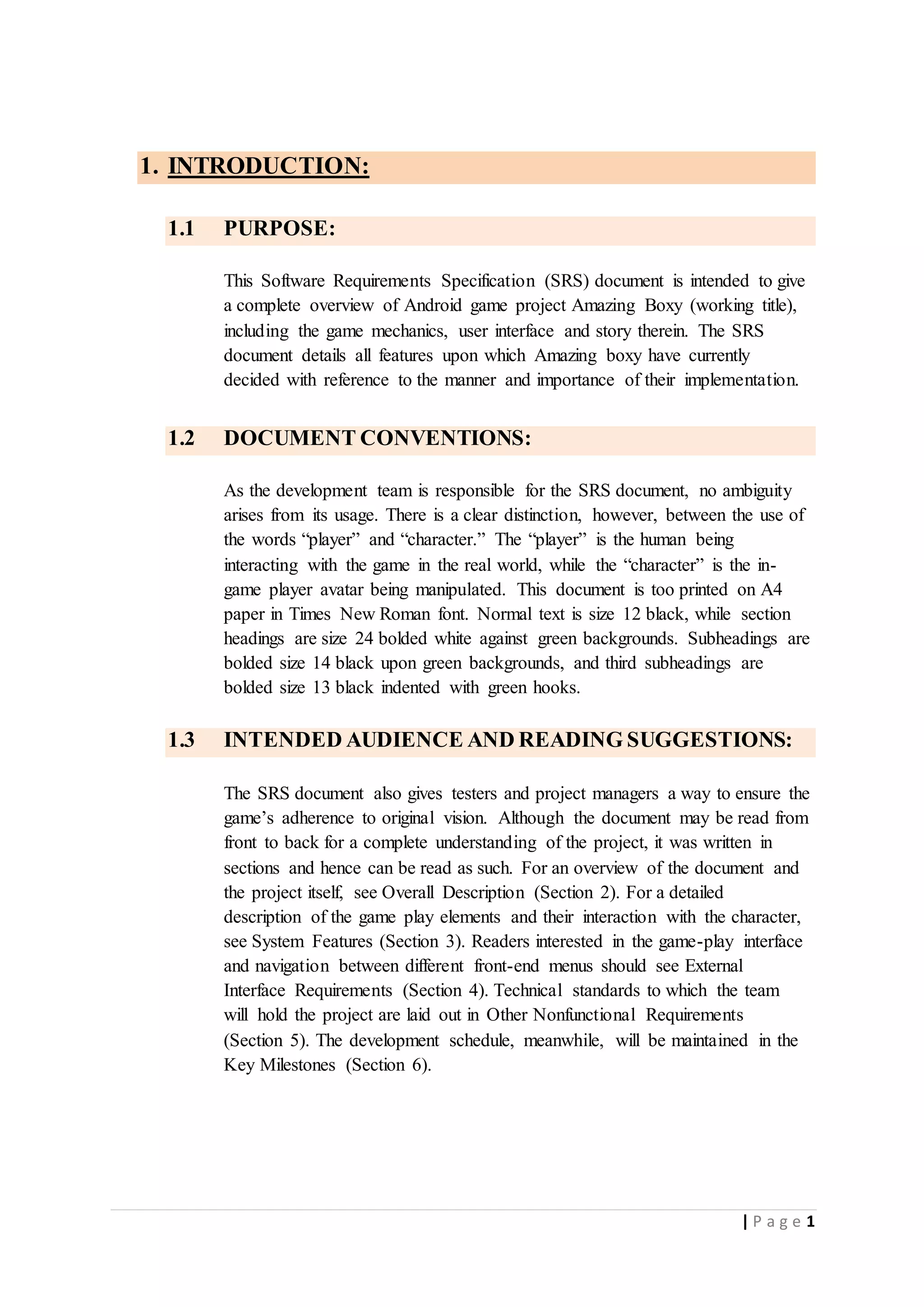 The complete srs documentation of our developed game. | DOCX