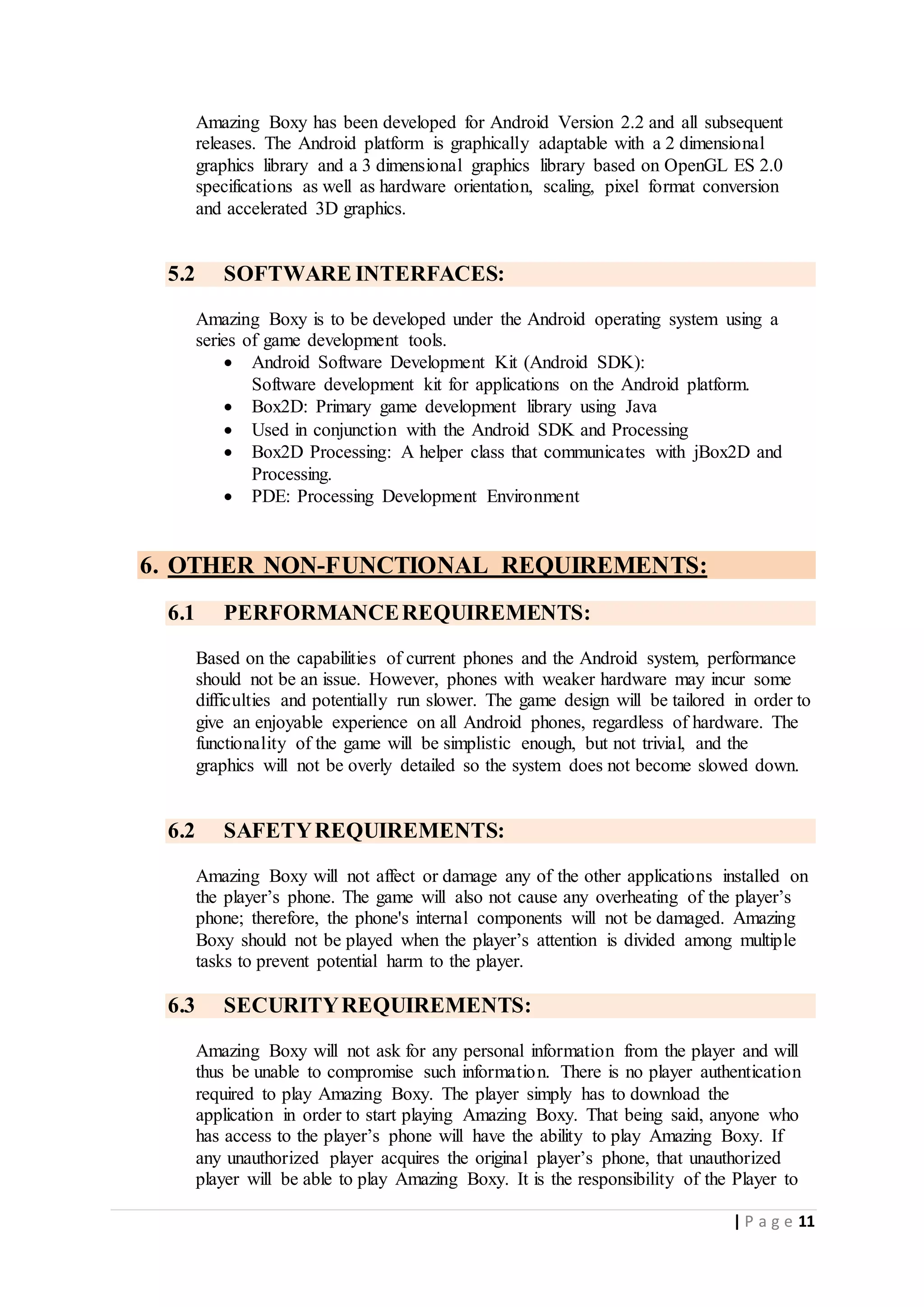 The complete srs documentation of our developed game. | DOCX