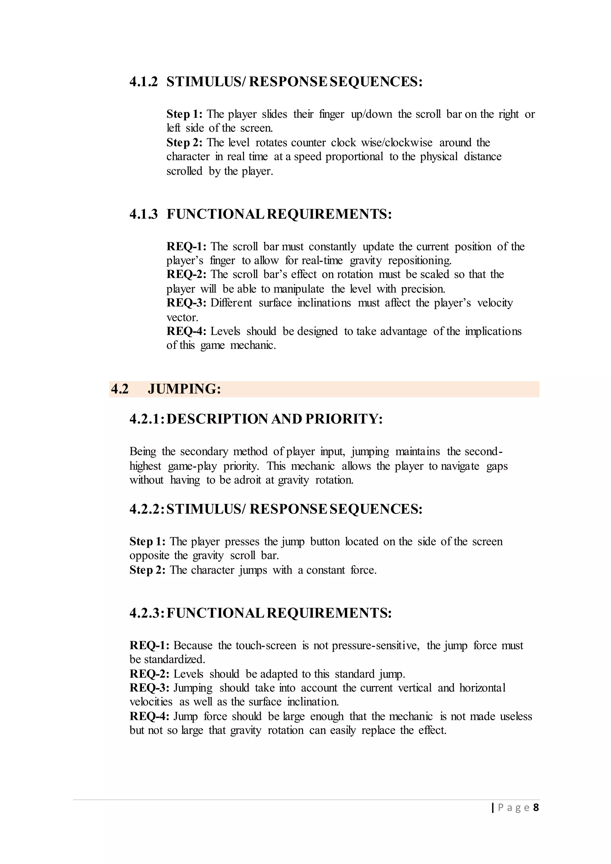 The complete srs documentation of our developed game. | DOCX