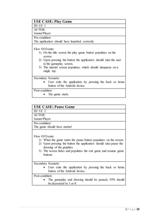 The complete srs documentation of our developed game. | DOCX