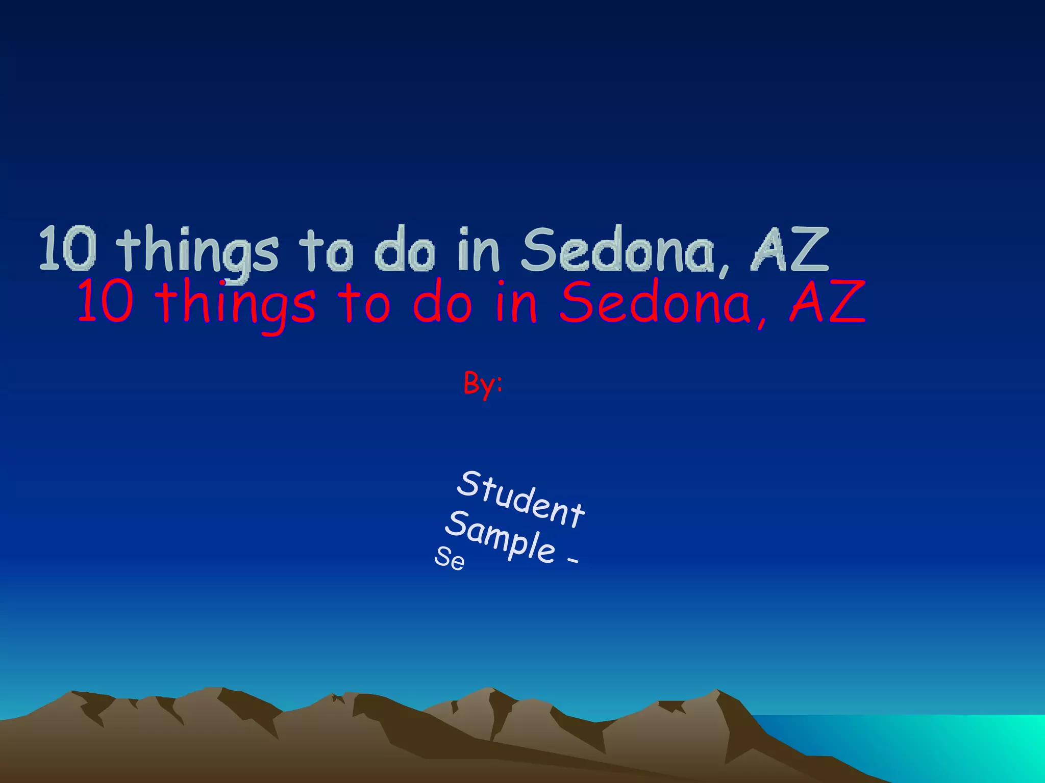 Sedona Az | PPT