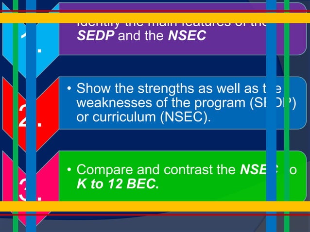 SEDP ni dhang | PPTX | Secondary Education | Education