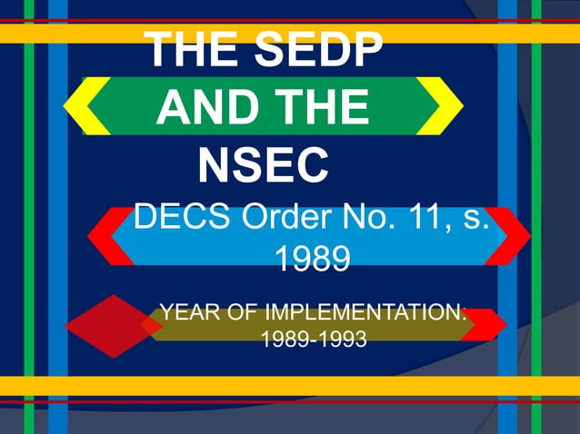 SEDP ni dhang | PPTX | Secondary Education | Education