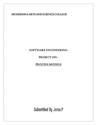 process models- software engineering | DOCX