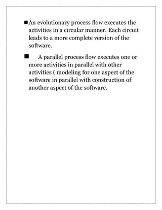 process models- software engineering | DOCX