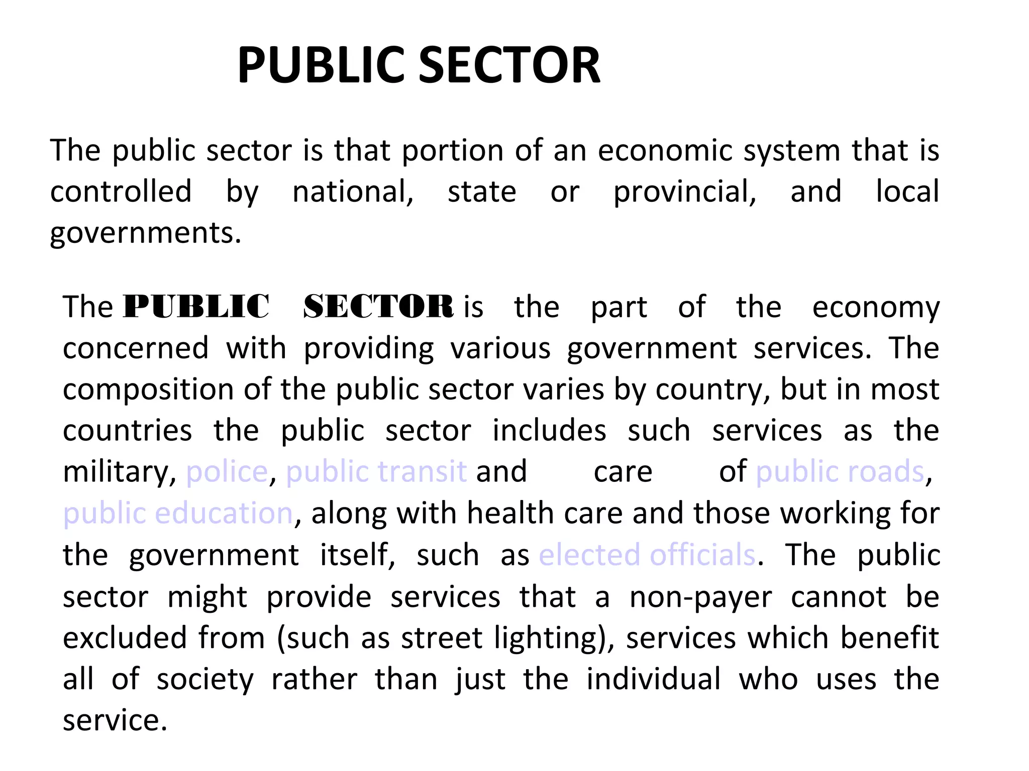 Public Sector economics | PPT