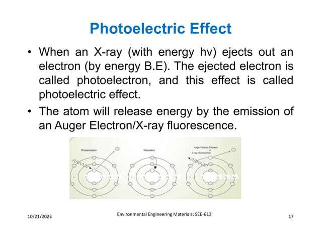 X-ray Photoelectron Spectroscopy (XPS) Technique (Part-1) | PPT