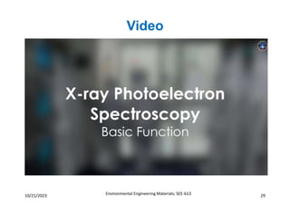 X-ray Photoelectron Spectroscopy (XPS) Technique (Part-1) | PPT