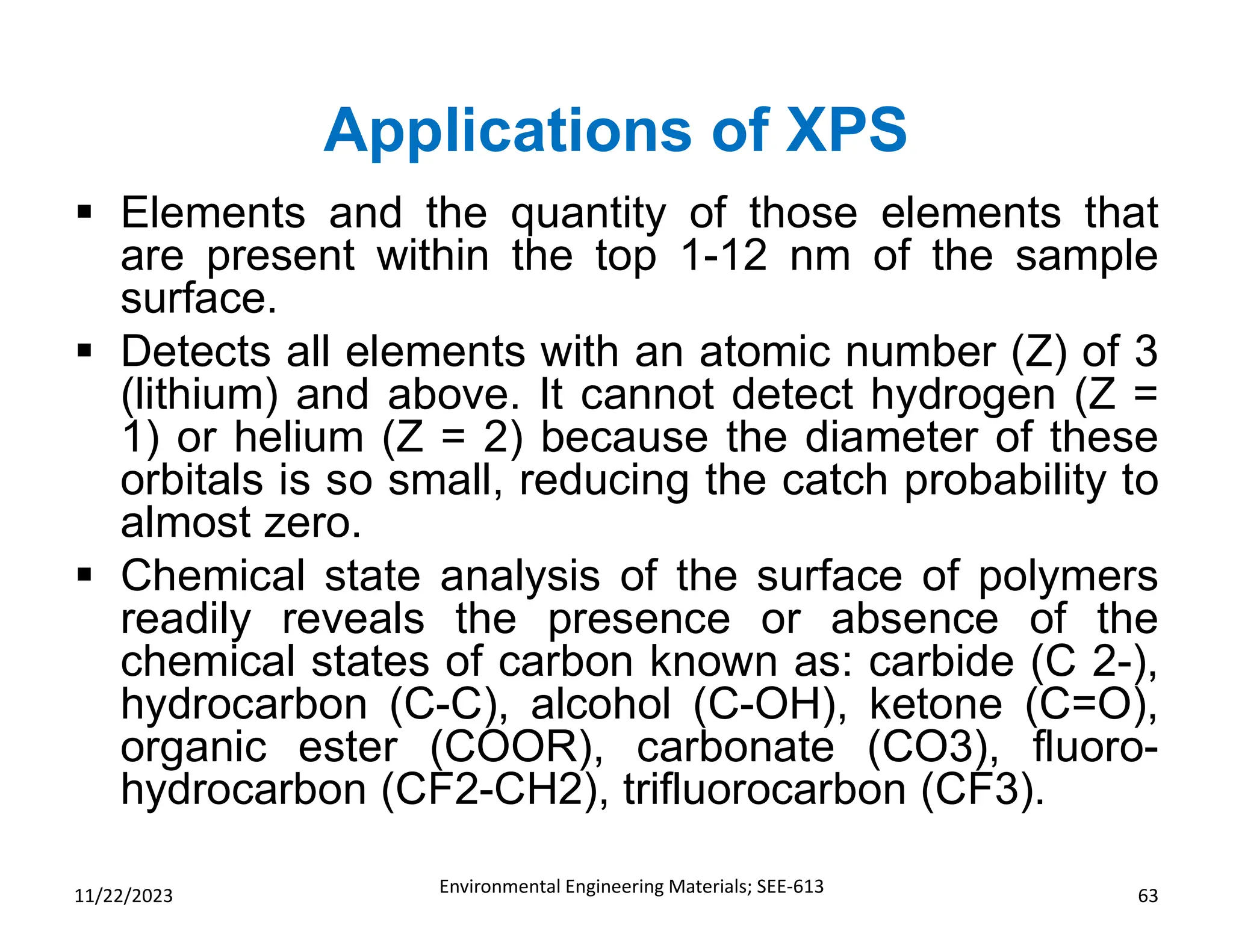 X-ray Photoelectron Spectroscopy (XPS) Technique (Part-2) | PDF