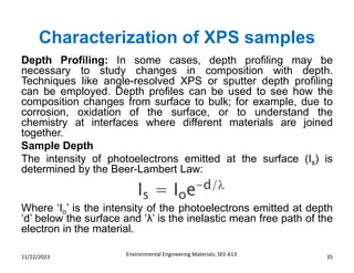 X-ray Photoelectron Spectroscopy (XPS) Technique (Part-2) | PDF