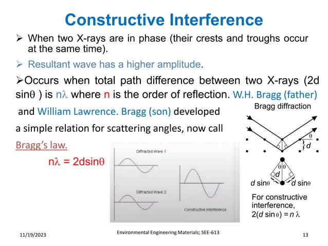 X-ray Diffraction (XRD) Technique Presentation | PDF | Chemistry | Science