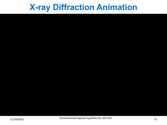 X-ray Diffraction (XRD) Technique Presentation | PDF | Chemistry | Science