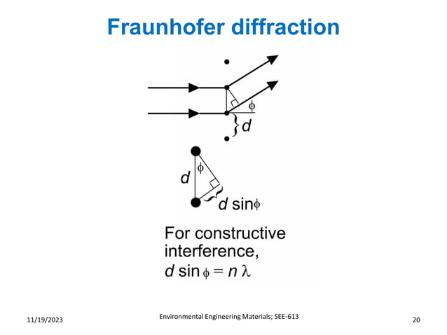 X-ray Diffraction (XRD) Technique Presentation | PDF | Chemistry | Science
