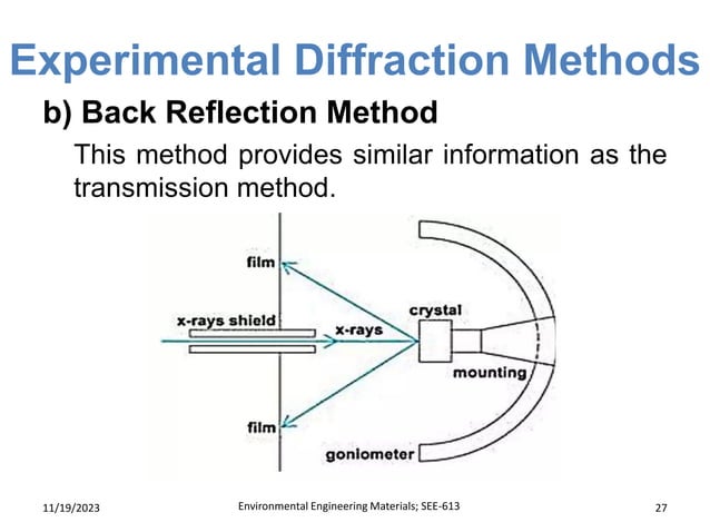 X-ray Diffraction (XRD) Technique Presentation | PDF | Chemistry | Science