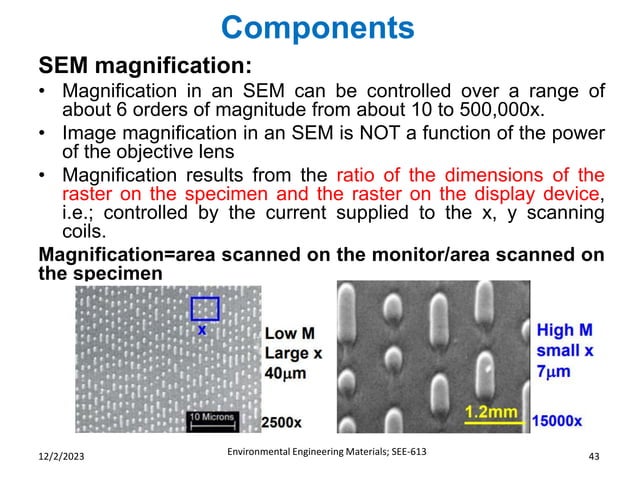Scanning Electron Microscopes (SEM) & Transmission Electron Microscopes (TEM) | PDF