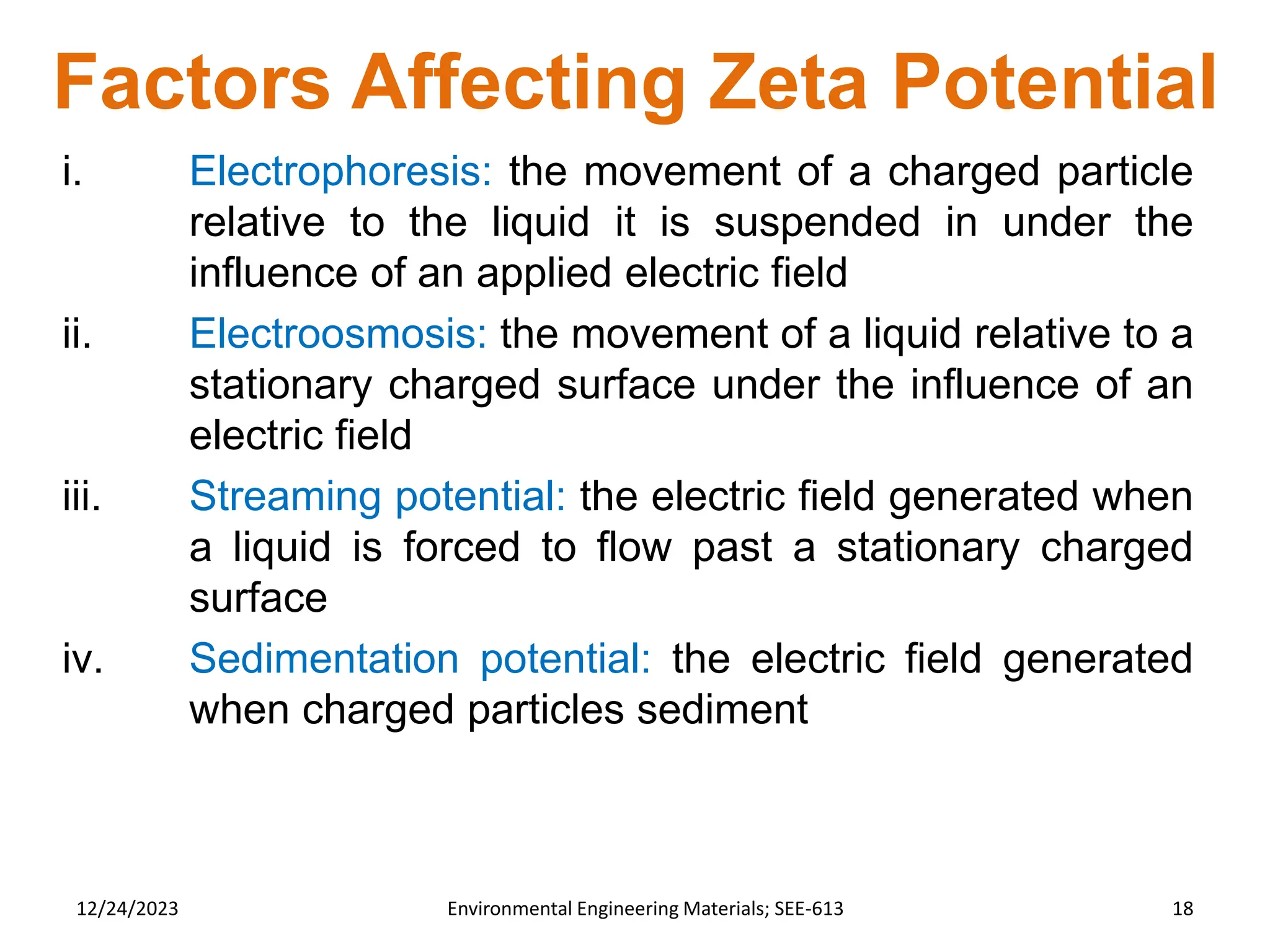 Nanomaterial; Zeta Potential Presentation | PDF