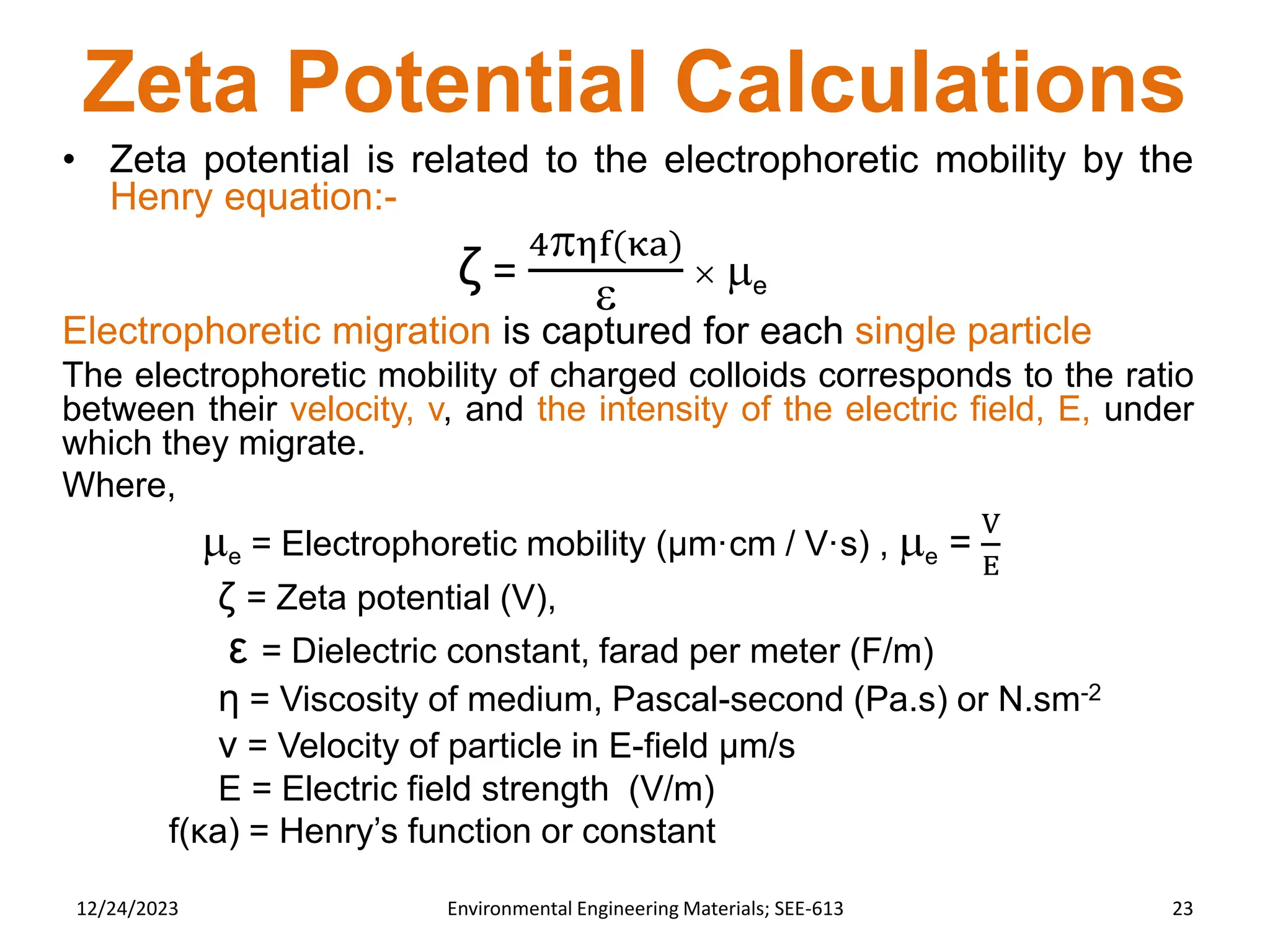 Nanomaterial; Zeta Potential Presentation | PDF
