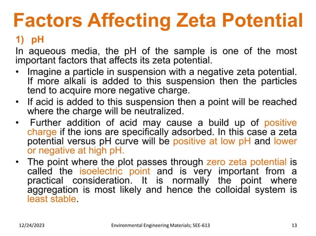 Nanomaterial; Zeta Potential Presentation | PDF