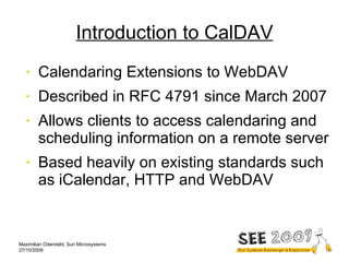 SEE 09: Contributing CalDAV to Symbian OS | PPT | Operating Systems ...