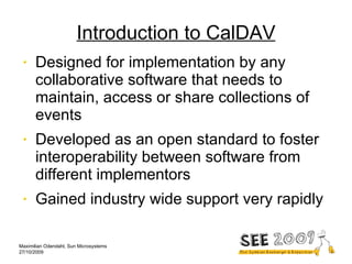 SEE 09: Contributing CalDAV to Symbian OS | PPT | Operating Systems ...