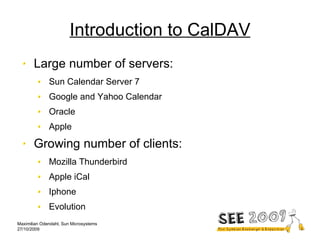 SEE 09: Contributing CalDAV to Symbian OS | PPT | Operating Systems ...