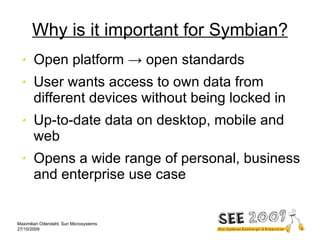 SEE 09: Contributing CalDAV to Symbian OS | PPT | Operating Systems | Computer Software and ...