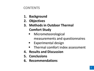 Human thermal perception and outdoor thermal comfort under shaded ...