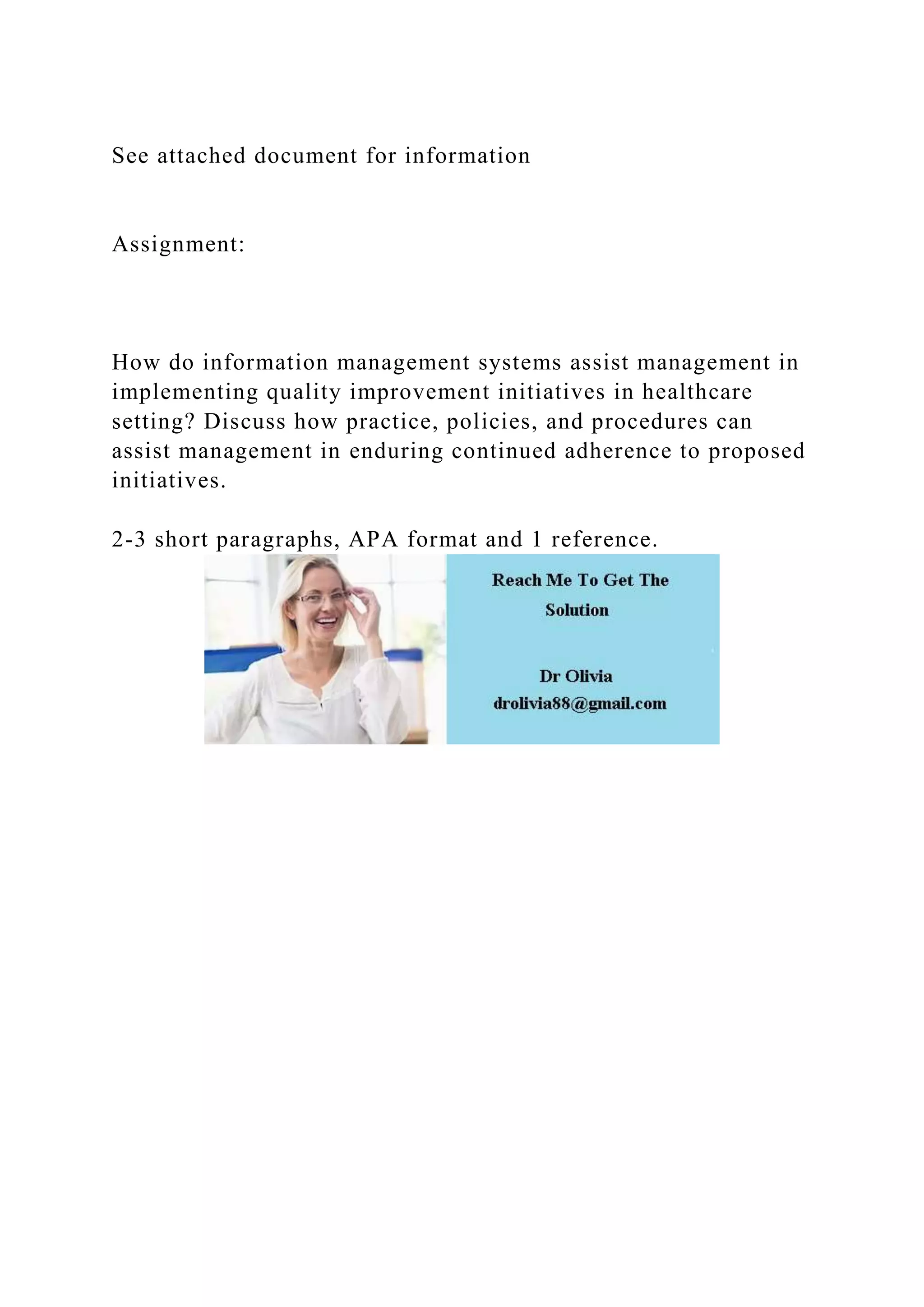 See attached document for informationAssignmentHow do.docx