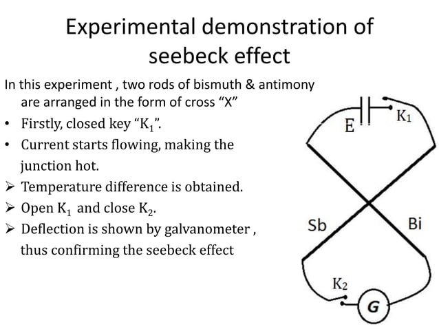 Seebeck effect & peltier effect | PPTX