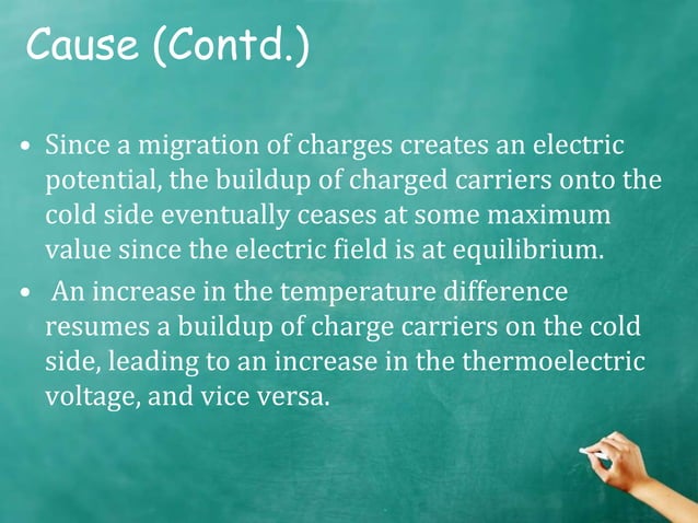 Seebeck effect & peltier effect | PPTX