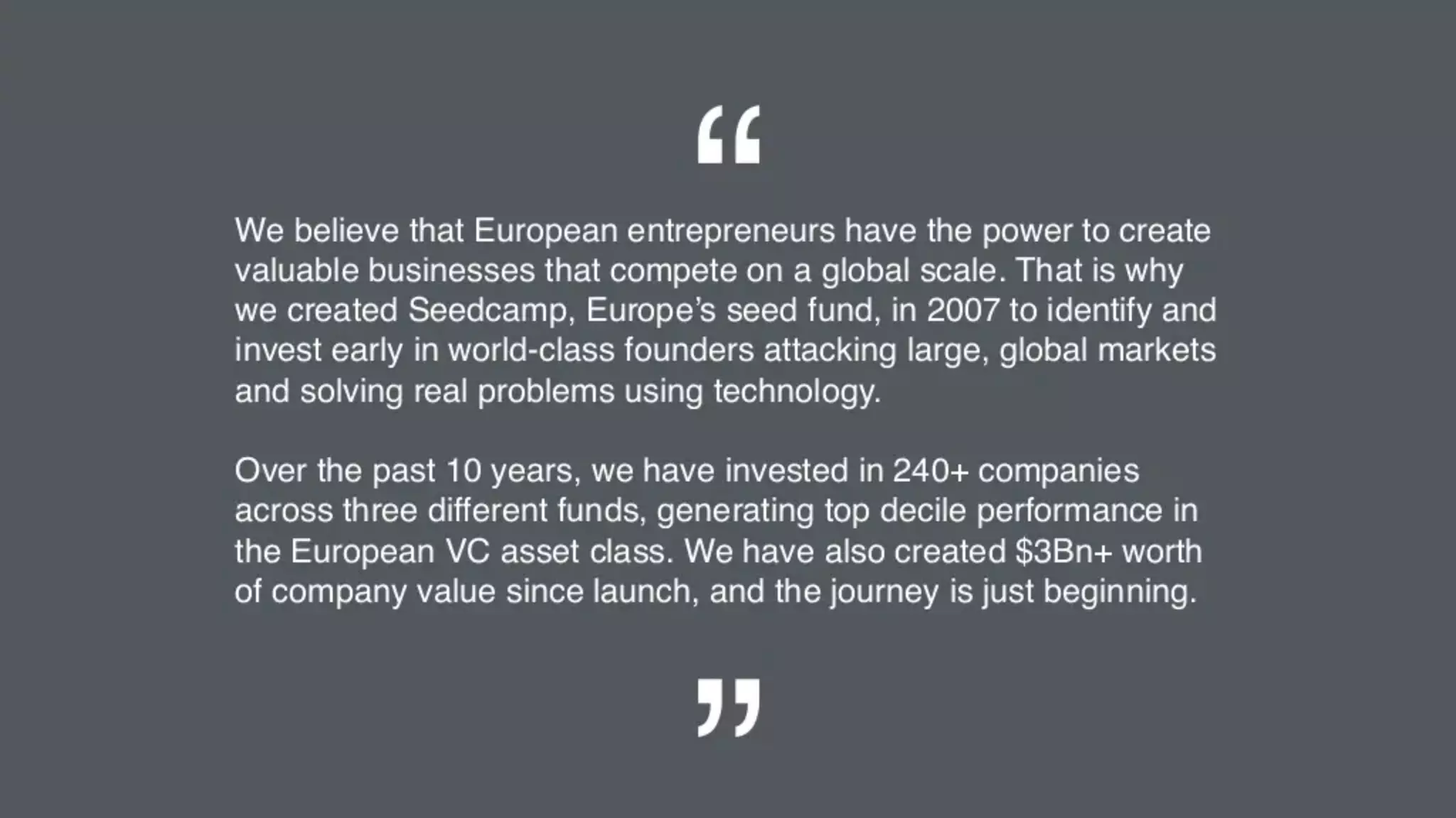 Seedcamp Fund IV - VC Pitch Deck Examples | PDF | Venture Capital ...