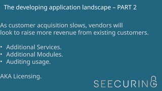 Reduce License costs and increase security in Oracle Applications | PPT