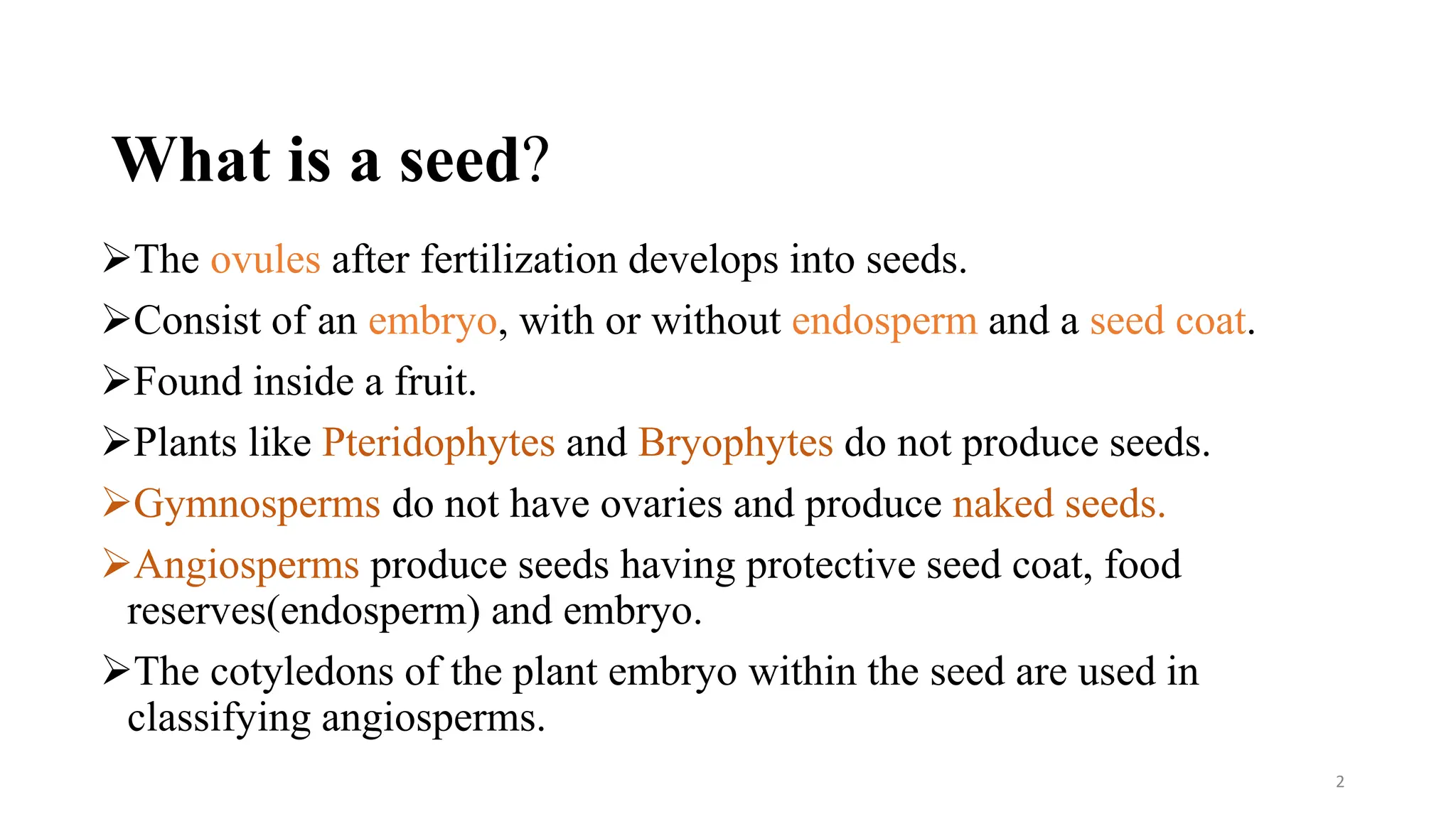 seed : structure, parts of a seed, types | PPTX