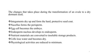 seed : structure, parts of a seed, types | PPTX