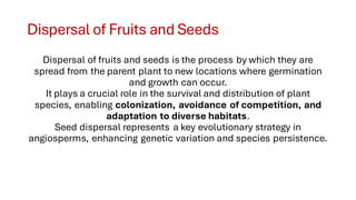 SEED- TYPES, GERMINATION AND MEANS OF DISPERSAL | PDF
