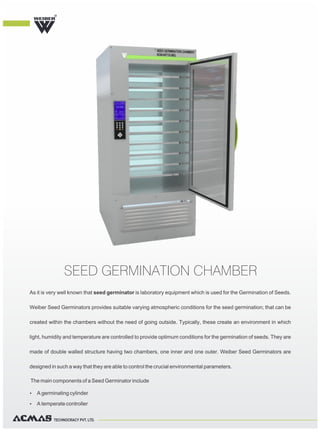 Seed germination-chamber | PDF