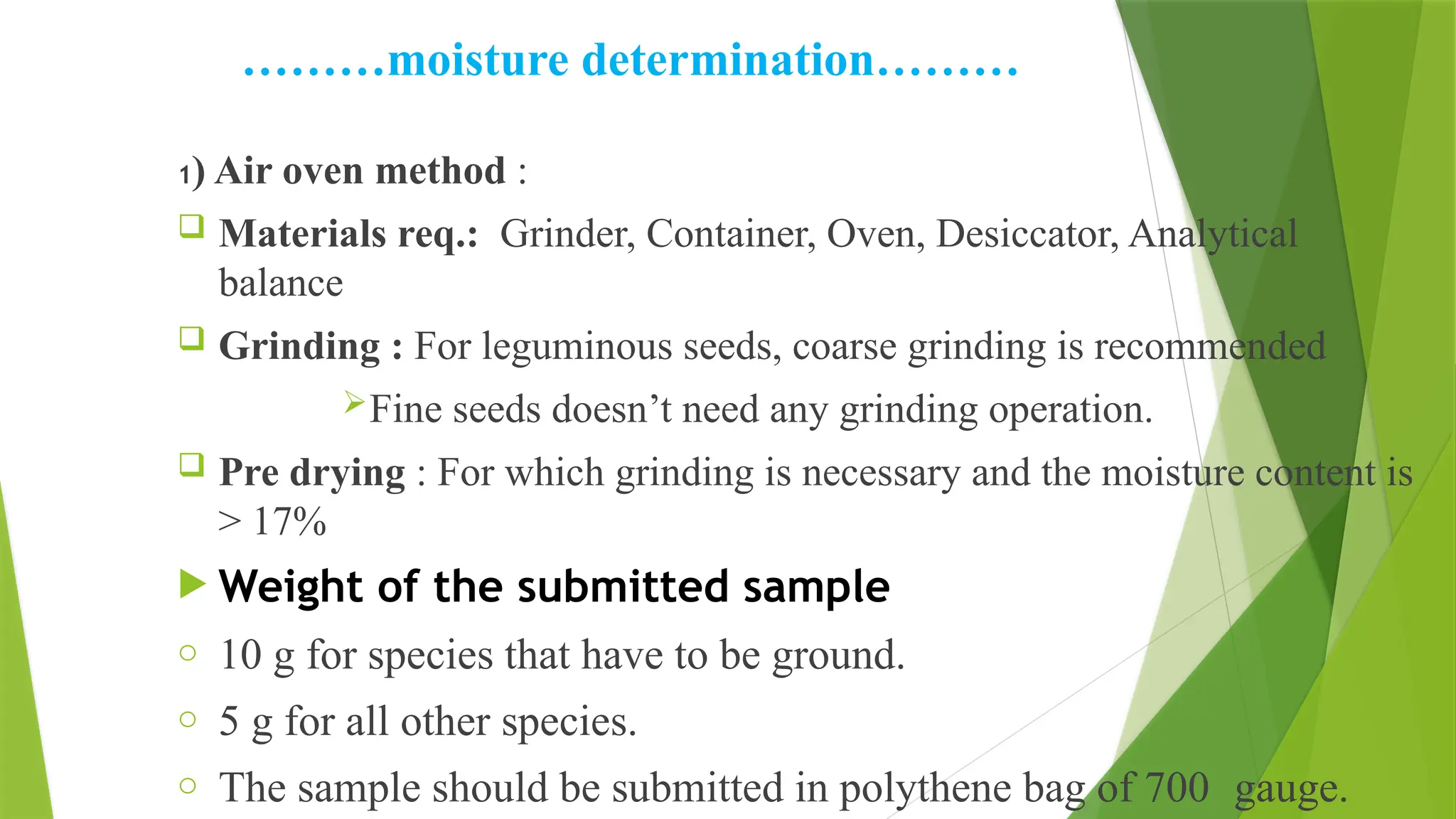 Seed quality testing of vegetable seeds at lab | PPTX