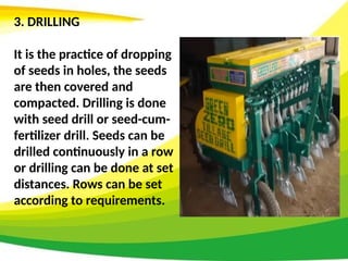Seed-Sowing and Methods of Seed Sowing. Pptx | PPT