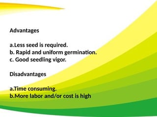 Seed-Sowing and Methods of Seed Sowing. Pptx | PPTX