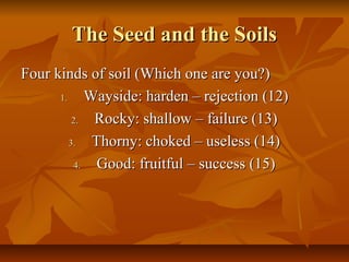 Seed and soils | PPT