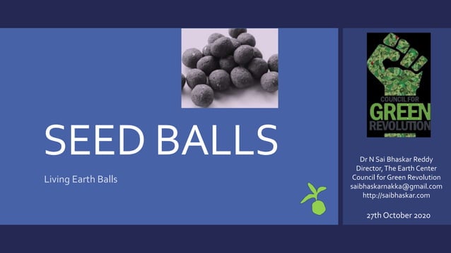 Seed Balls | PPTX | Gardening | Home & Garden
