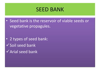 Seed bankss | PPTX